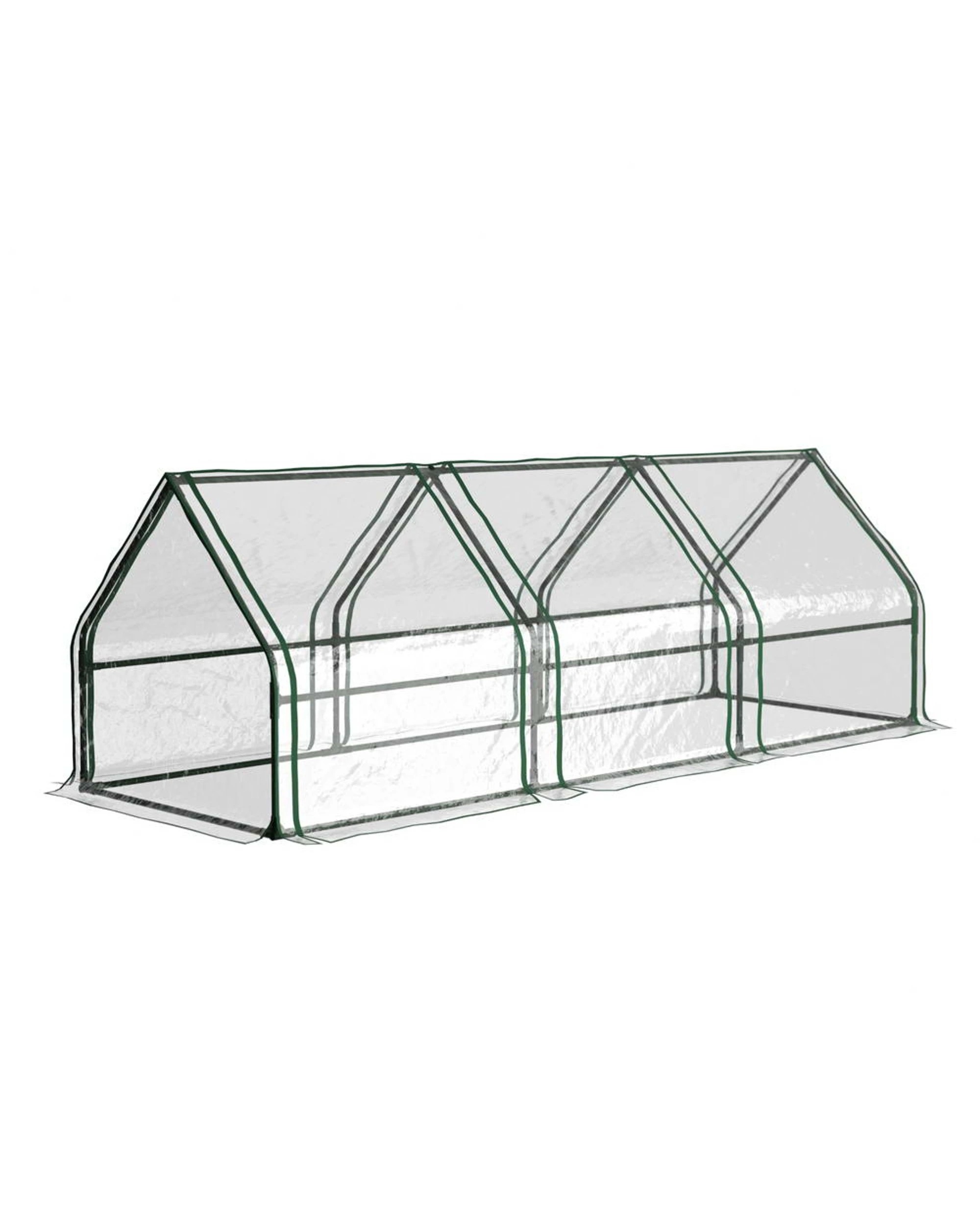Green Fingers Greenhouse Mini Green House Raised Garden Bed Planter Box ...