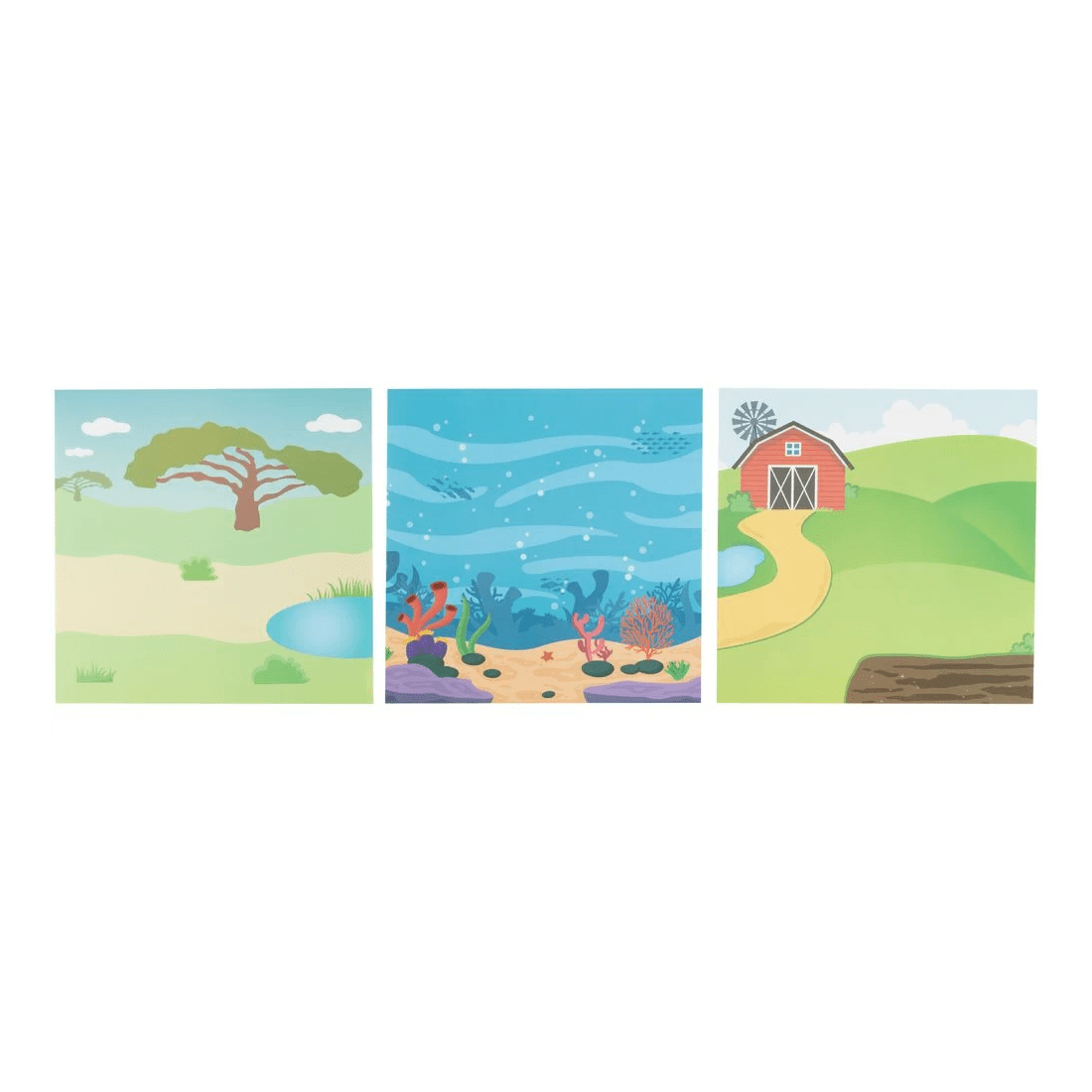 Kadink Reuseable Sticker Activity Pad Animal Habitats - Kmart
