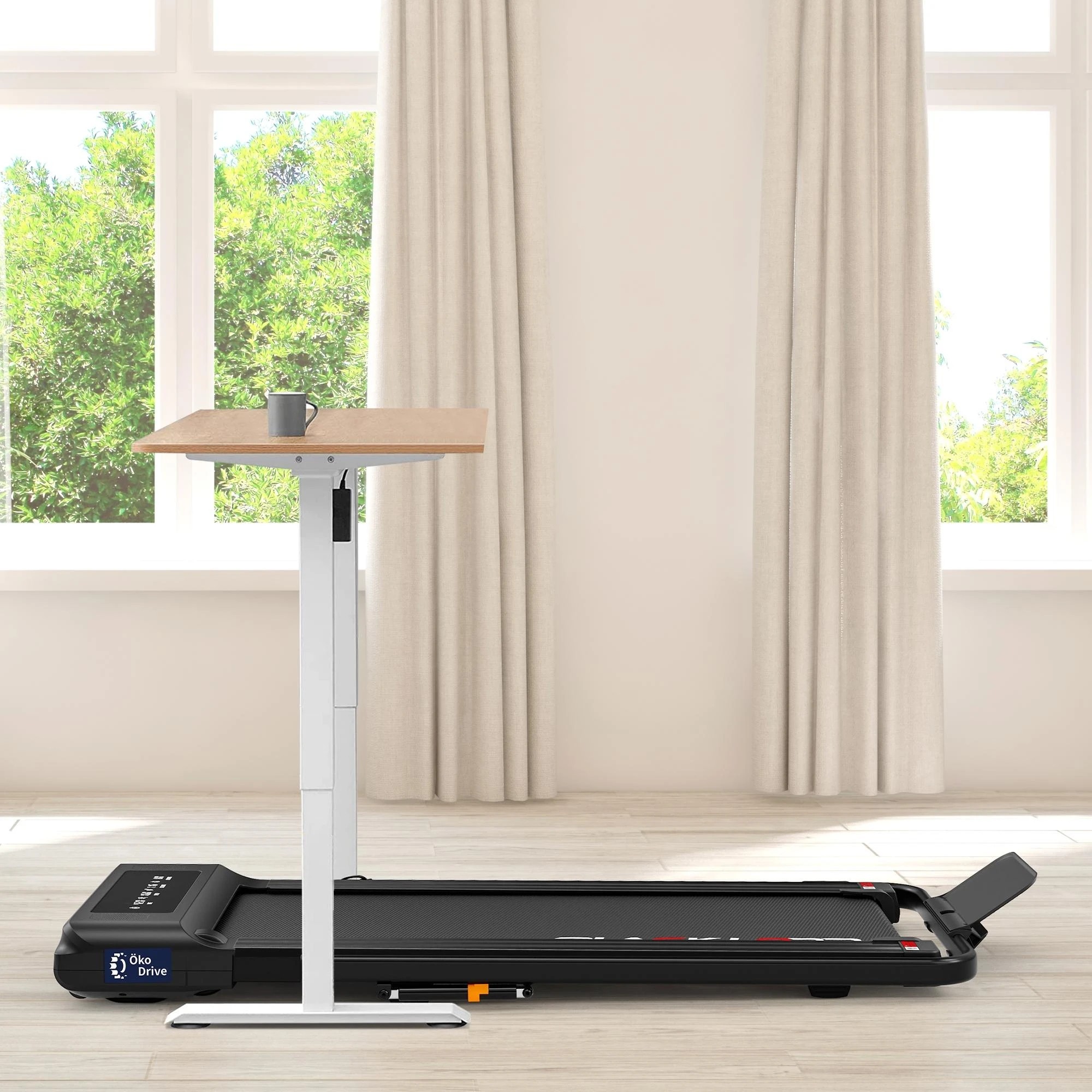 Black Lord Treadmill 2 IN 1 Electric Walking Pad 400mm Hydraulic ...
