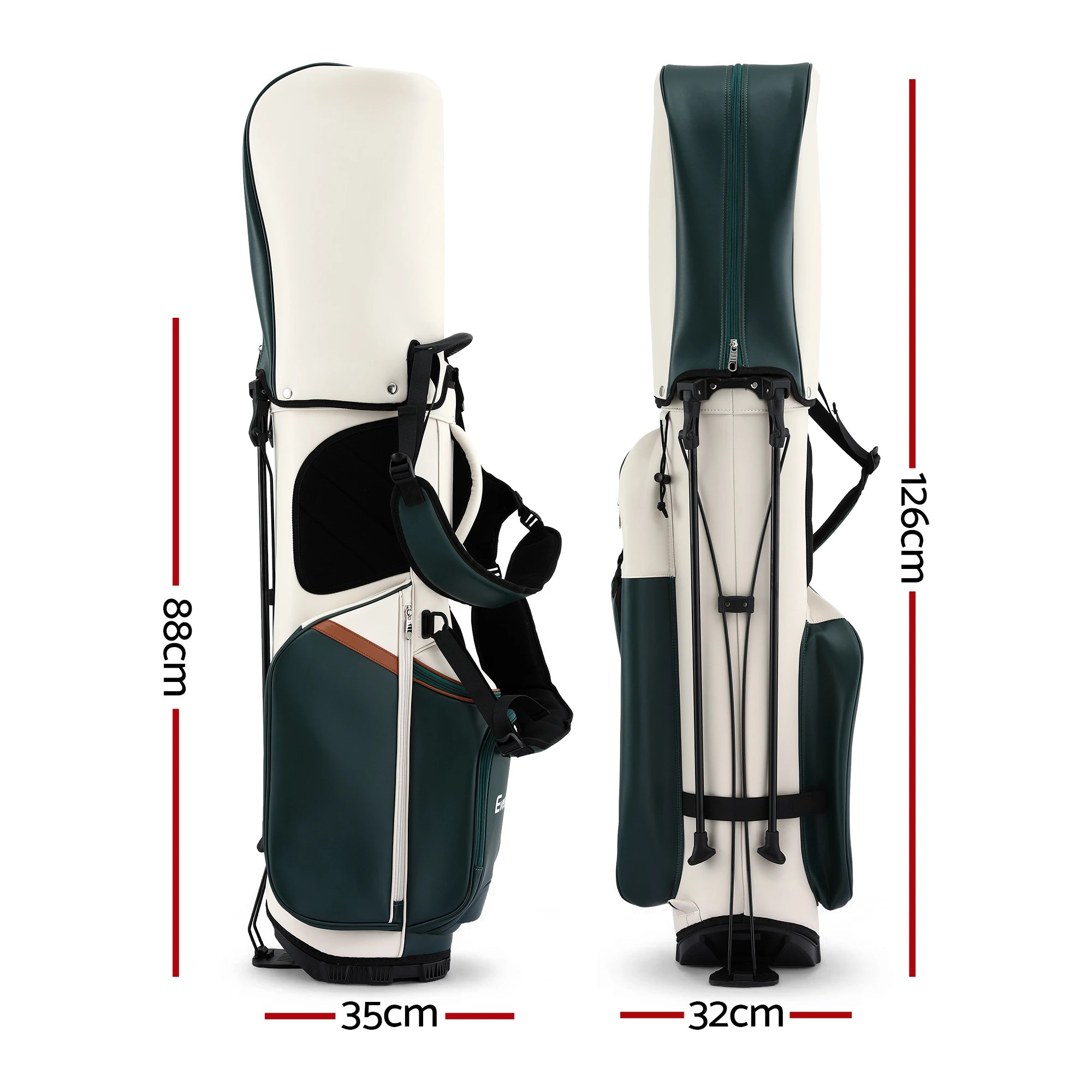 Everfit Golf Stand Bag Lightweight Carry Bag Dual Strap Club - Multi ...
