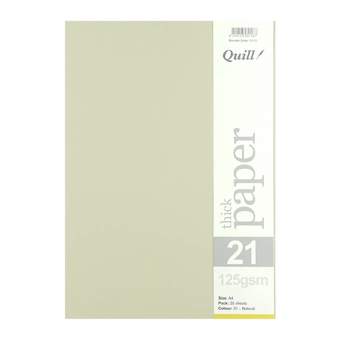 Quill A4 125gsm Paper Natural 25 Pack - Kmart
