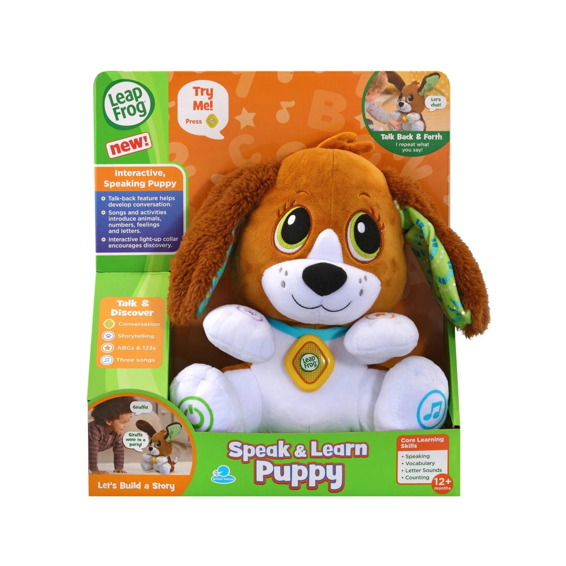 LeapFrog Speak & Learn Puppy Plush Toy - Multi - Kmart