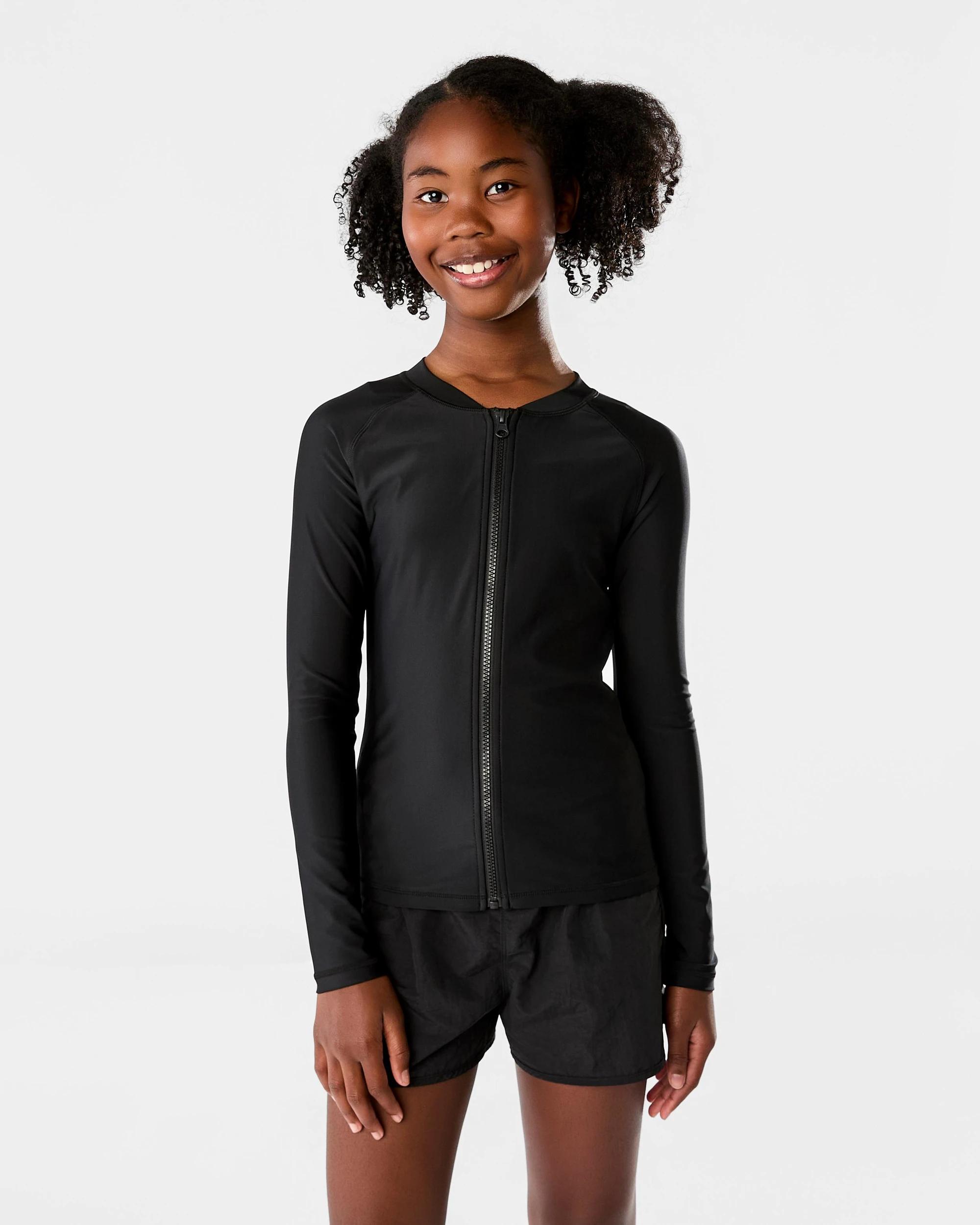 Long Sleeve Zip Through Rash Vest - Kmart NZ