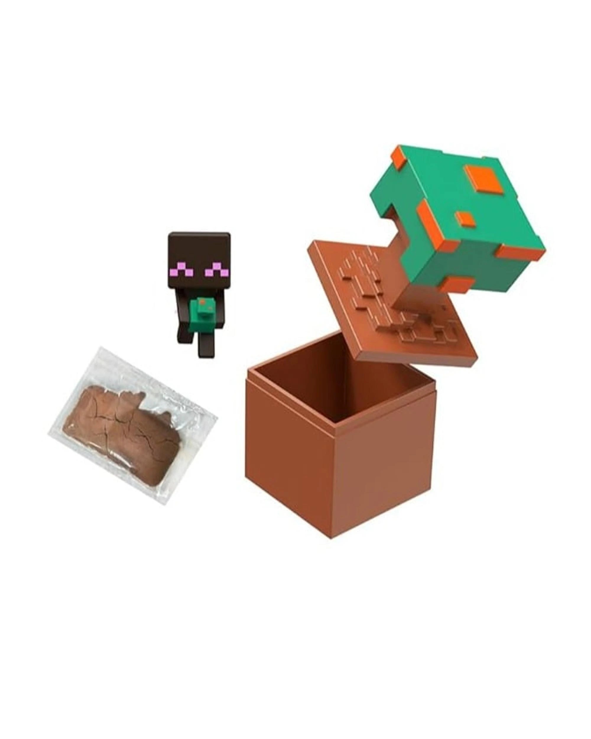 Minecraft Mini Mode Bloom Blocks Capsule - Warped Fungus - Kmart