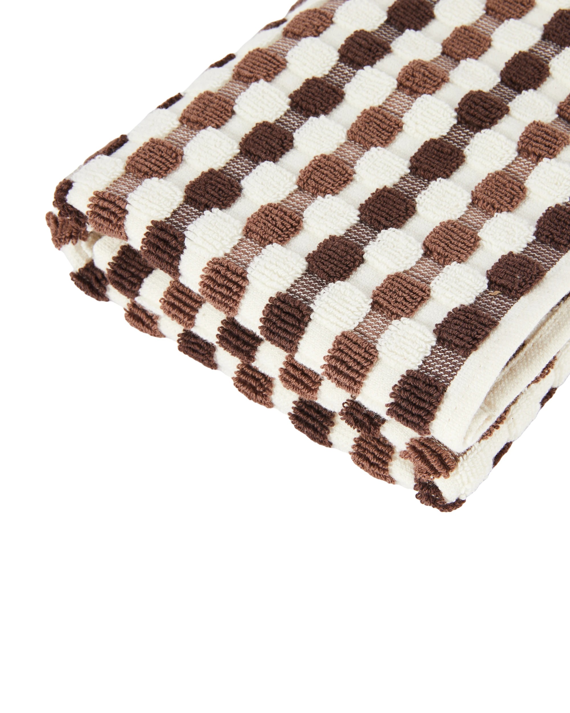 Popcorn Cotton Hand Towel - Chocolate - Kmart