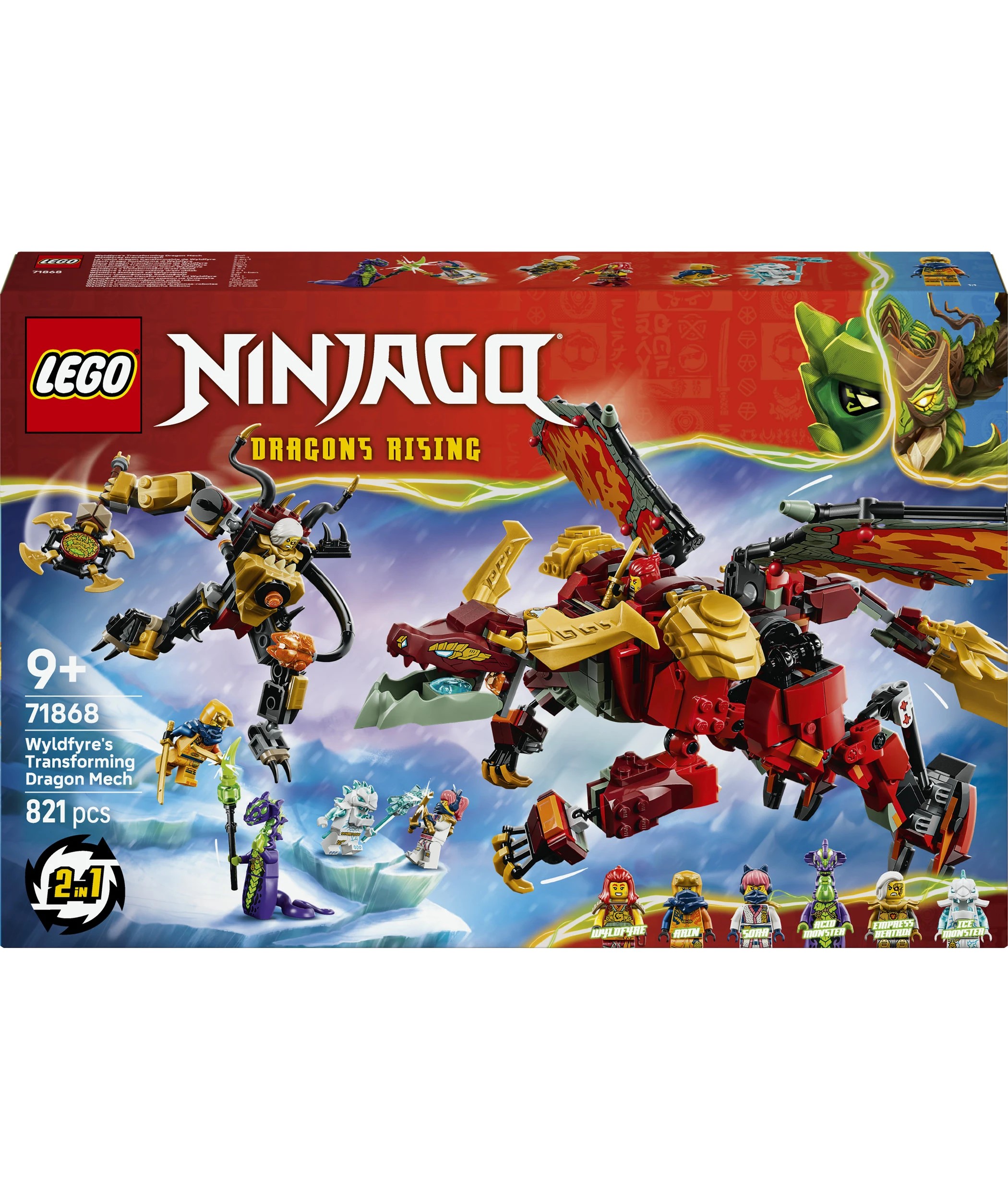 LEGO Ninjago Wyldfyre's Transforming Dragon Mech 71868 - Kmart